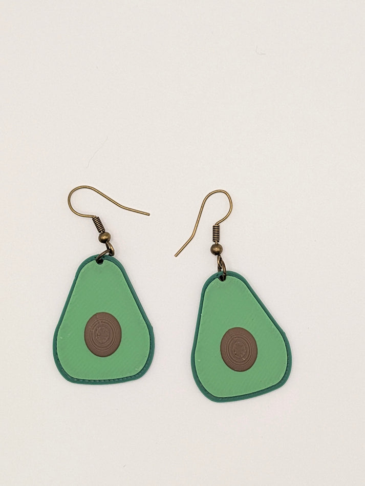 Avocado Earrings – Layerworks 3D