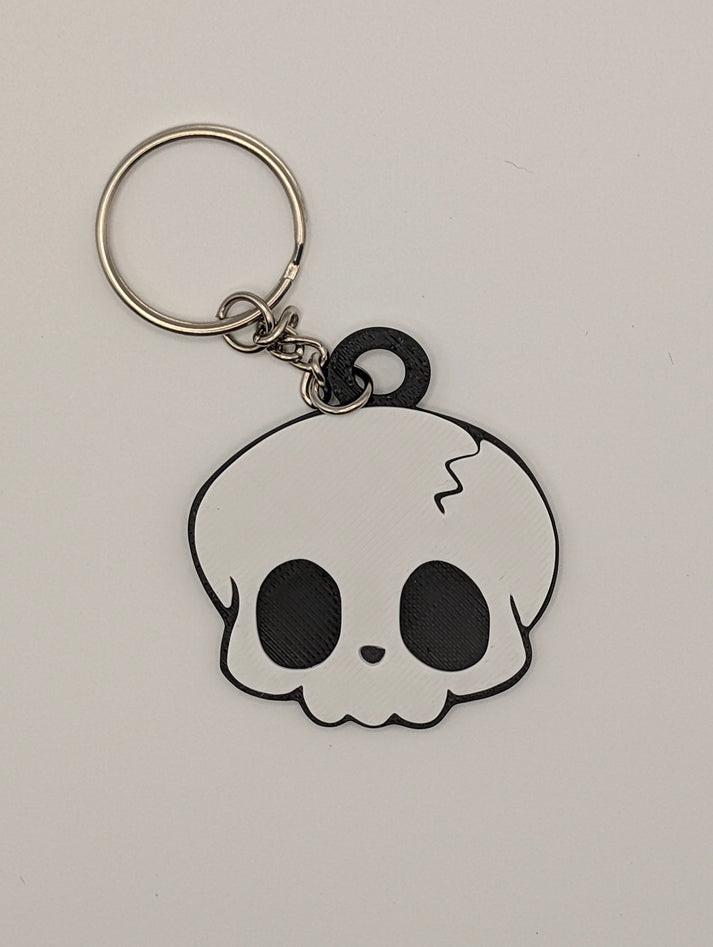 Cute Skull Keychain – Layerworks 3D